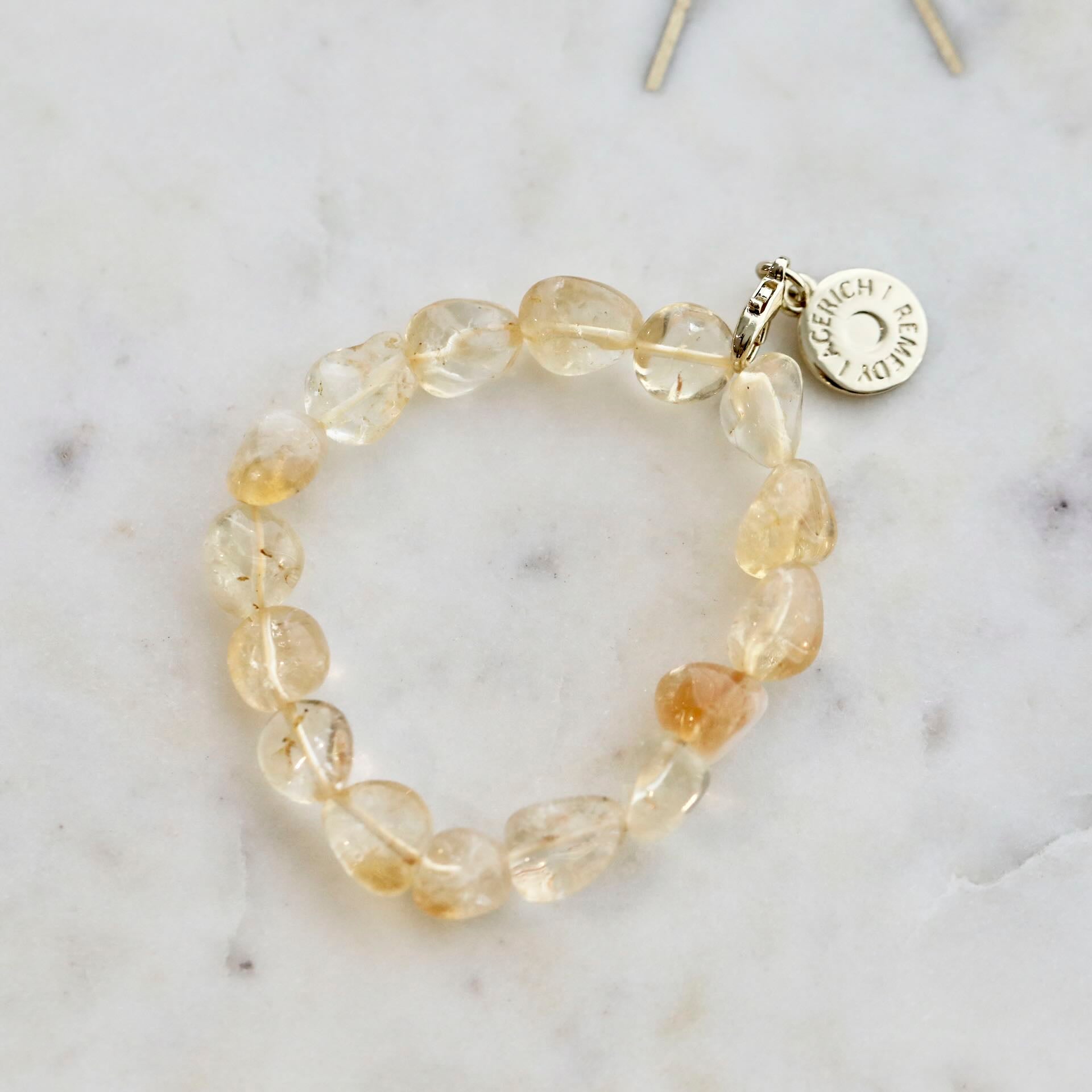 'I AM RICH' Citrine Crystal Bracelet | MRS V